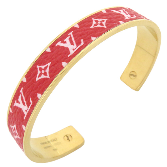 Louis Vuitton | Bags | Louis Vuitton Jonck Wild Bangle Red Gold Metal ...